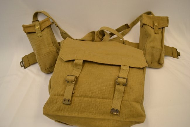 Wwii British Paratrooper M37 Web Gear With Back Pack