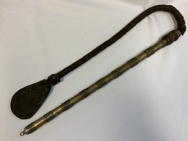 Antique Russian Cossack Silver Handle Riding Whip