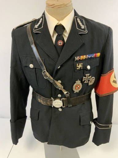 ALLGEMEINE SS NAZI GERMAN SERVICE OFFICER UNIFORM TUNIC (#0218) on Jun ...