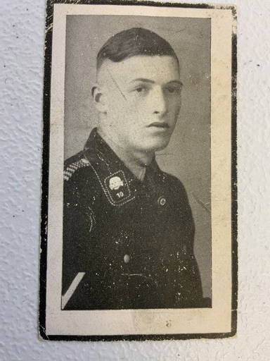 WWII GERMAN PICTURED SS DEATH CARD DIED IN SEPTEMBER 1942 - Sep 24 ...