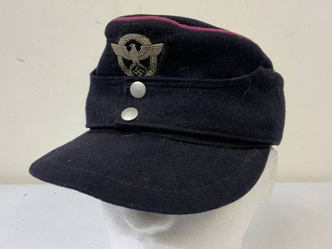 WWII GERMAN LATE WAR FIRE POLICE M43 WOOL CAP - Dec 10, 2022 ...