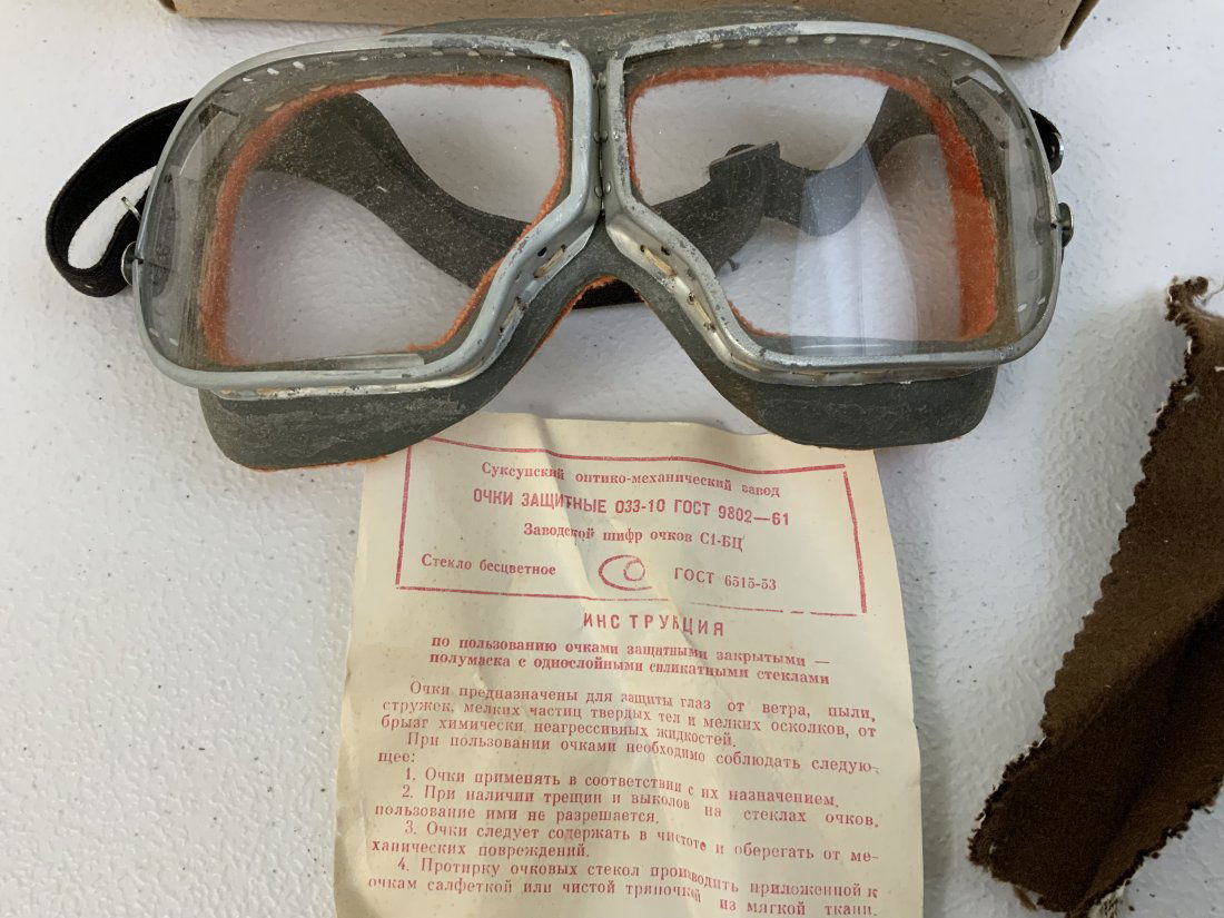 Vintage Ussr Soviet Russian Military Goggles 1961
