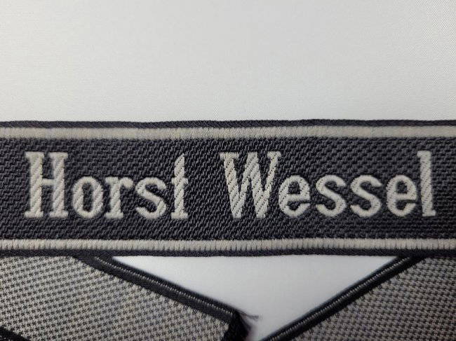Wwii German Waffen Ss "horst Wessel" Officer/nco Cufftitle Auction