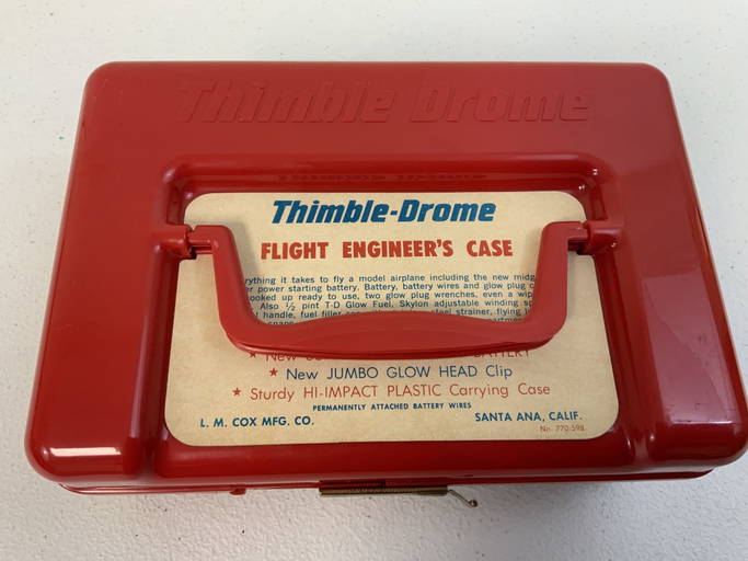 Vintage Thimble Drome Flight Engineers Case With Contents