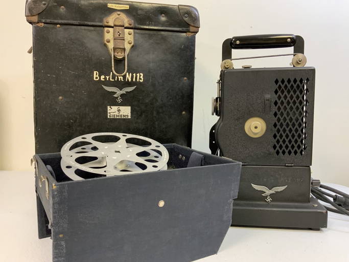 Wwii Germany Siemens 16 Mm Film Movie Projector Luftwaffe Used Berlin ...