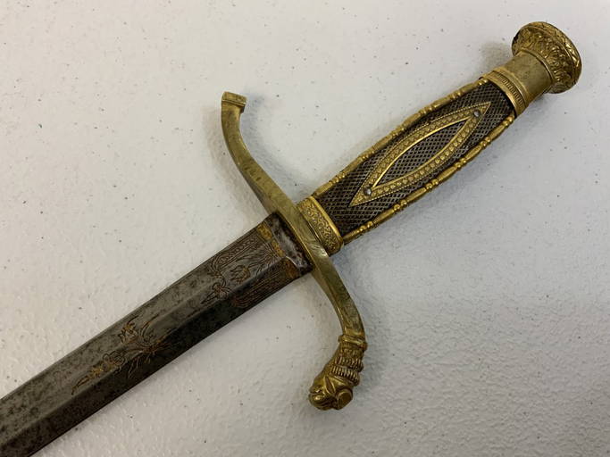 Beautiful Antique French Dagger Made From Napoleonic General Sword