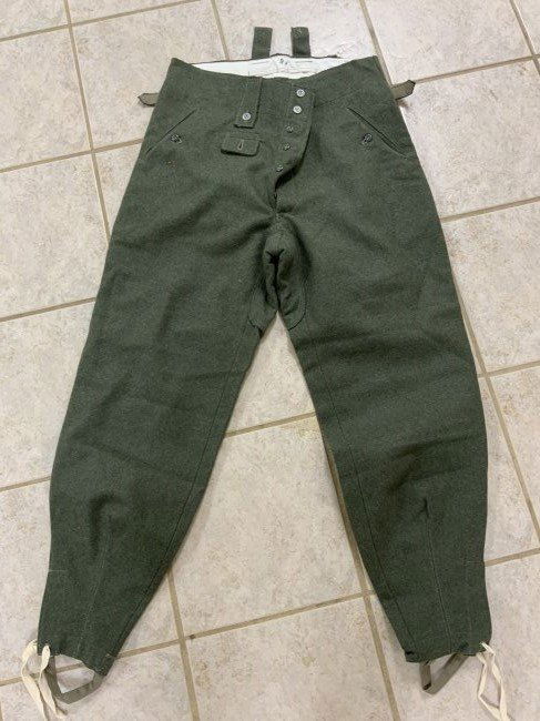 Wwii German Army / Waffen Ss Reenactment Combat Wool Pants