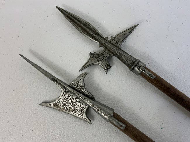 Lot Of Wall Decorative Halberds Auction