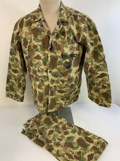 Wwii Usmc Camouflage Material Jacket And Pants