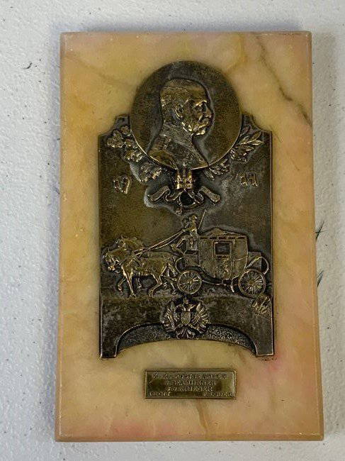 Antique 1914 Austria Hungary Empire K.u.k. Postal Award Plaque Brass On ...