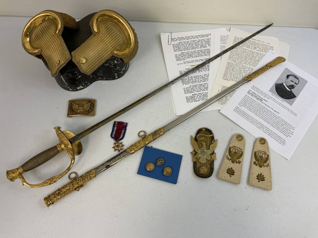 Us Major William P. Butler Grouping Including Presentation Sword 1879 ...