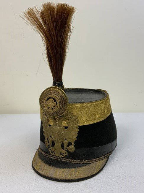 Antique Austrian Hungarian K.u.k. Officers Shako Cap Hat Auction
