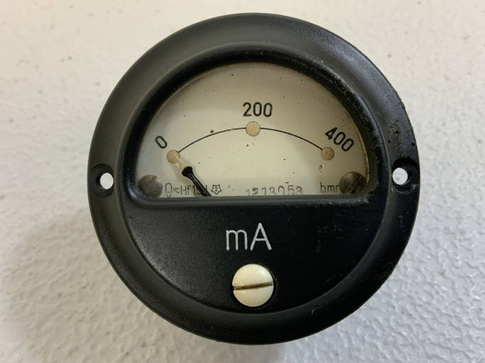 Wwii German Aircraft Engine Instrument Ammeter Gauge