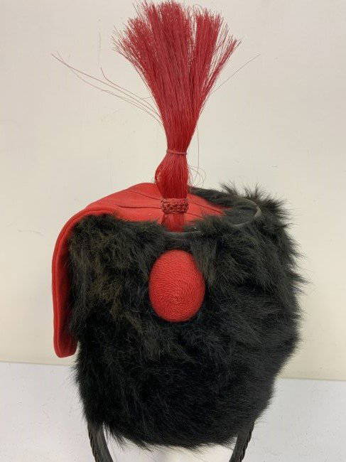 Antique British Hussar Busby Fur Hat Auction
