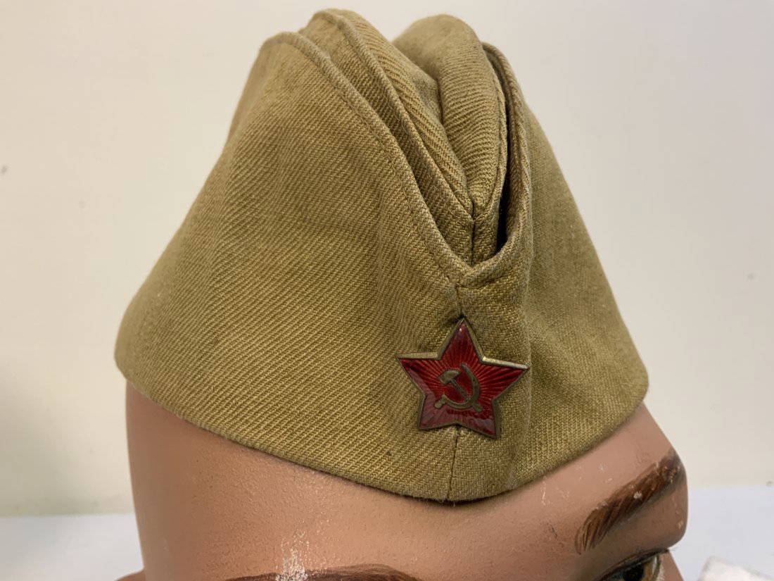 Vintage Wwii Ussr Army Enlisted Pilotka Field Cap Auction