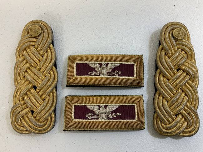 Antique Us Army Colonel Shoulder Boards Auction