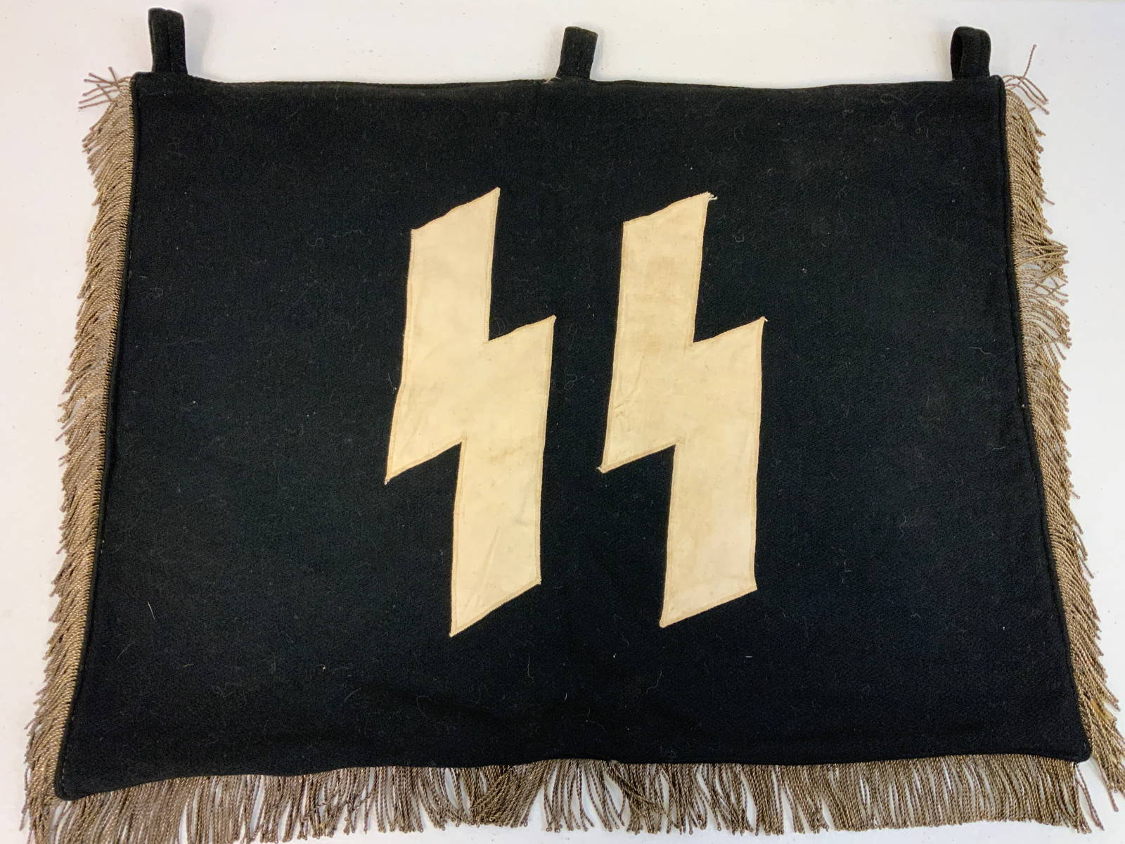 Nazi Germany Ss Band Trumpet Banner Auction