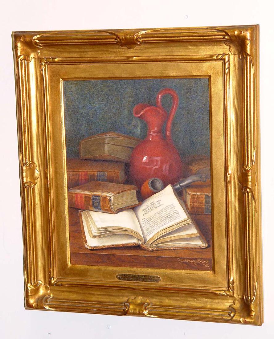 CLAUDE RAGUET HIRST NY WATERCOLOR STILL LIFE PAINTING