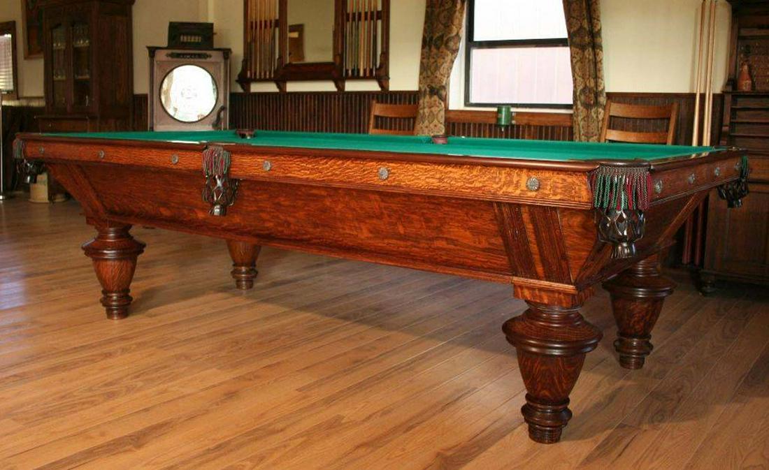 CIRCA 1900 BRUNSWICK NARAGANSETT POOL TABLE with cue - Feb 13, 2020 ...