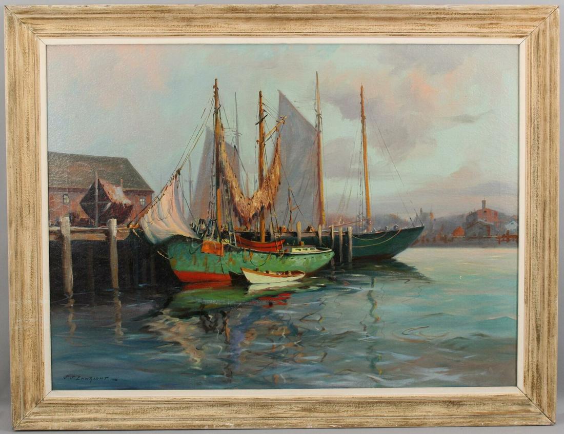 Enwright, JJ (American, 1911-2011) "Cappy" Oil Painting - Mar 13, 2016 ...