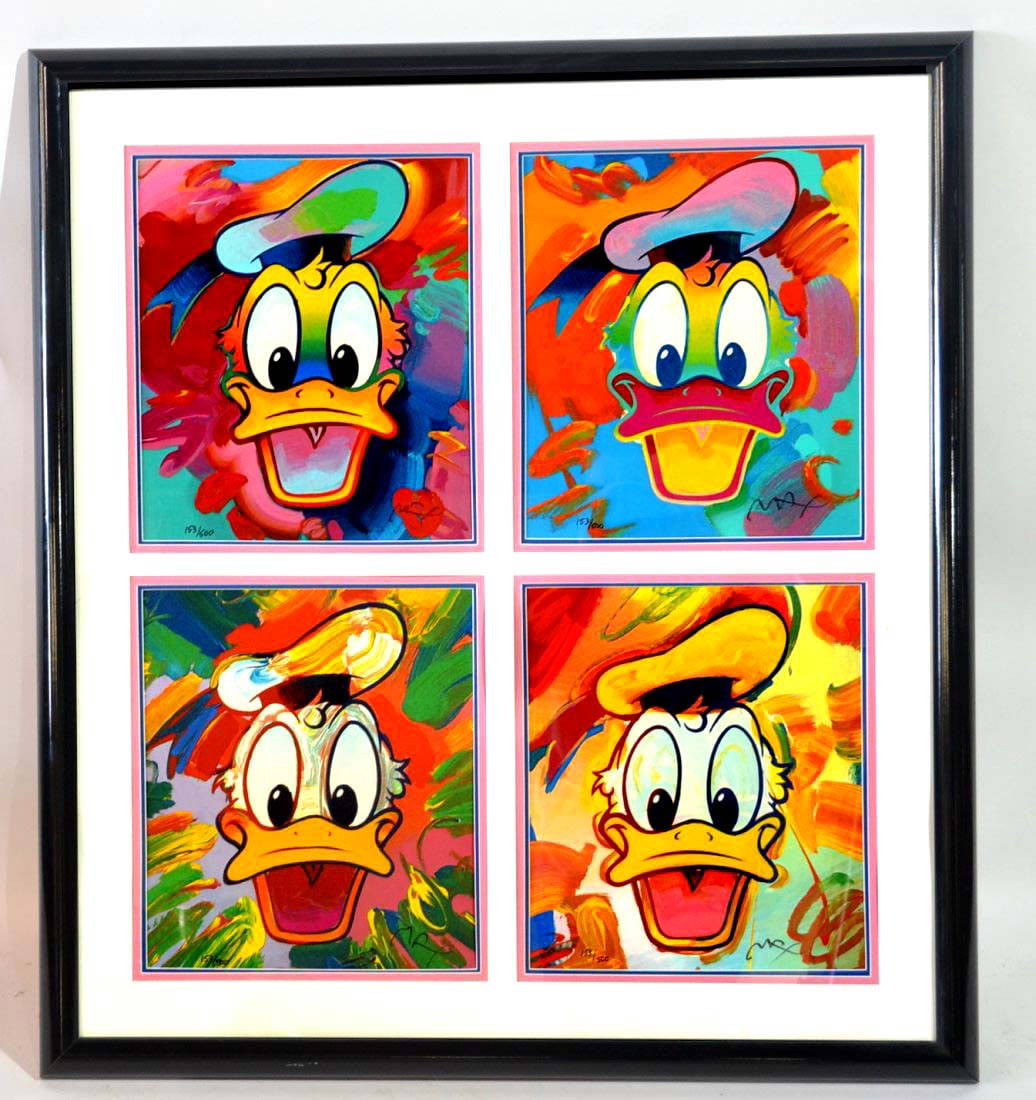 Peter Max Disney Donald Duck Serigraph Signed Numbered An Outstanding ...
