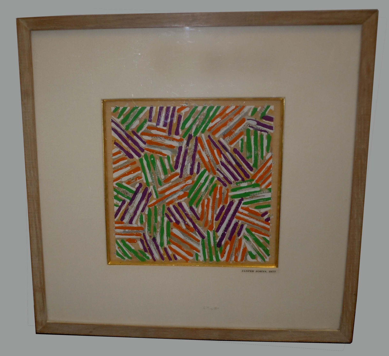 Jasper Johns 1977 Silkscreen On Patapar Parchment Paper Jasper Johns ...