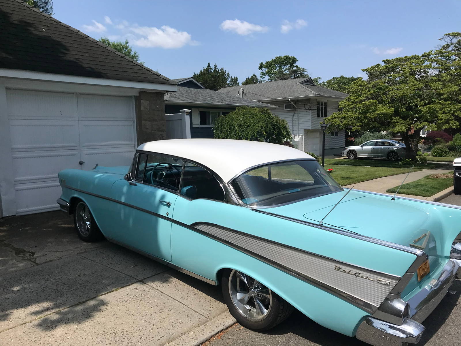 1957 Chevrolet Bel Air Two Door Coupe, Tiffany Blue, 57 Chevy A Super ...