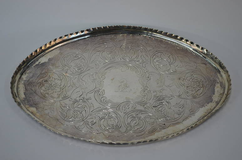 George Ii Sillver Elliptical Tray