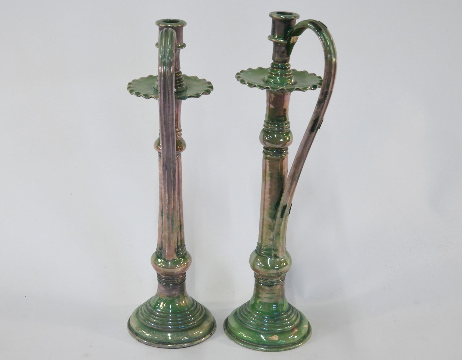 A Pair Of Wileman & Co Of Foley 'faience' Art Pottery