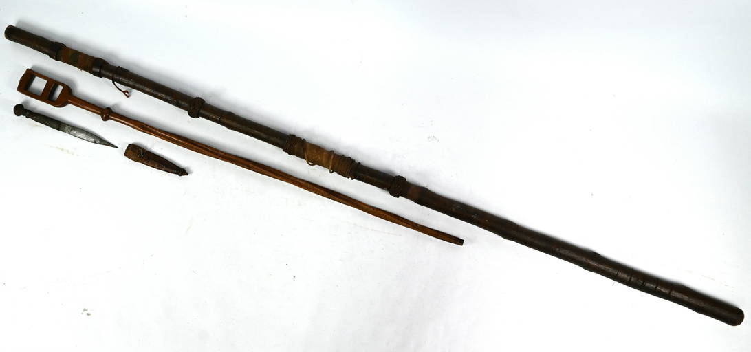 A vintage King Scout's hazel staff with leather, braid - Jun 09, 2021 ...
