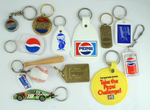 1990s Pepsi Cola Key Ring Fob Lot