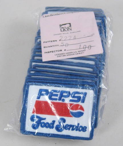 Pepsi Cola Pepsi Food Service Clothing Patches