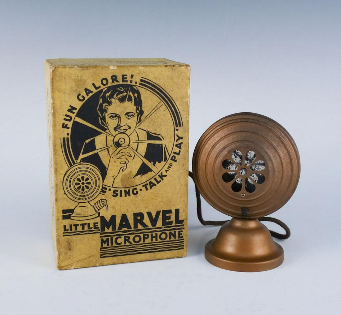 Vintage Little Marvel Microphone Mib W Instructions