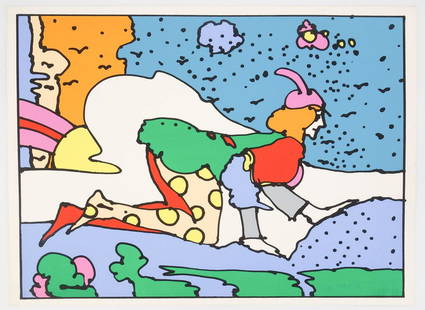 Peter Max Pop Art Serigraph Print The Playful Prince 1972 Signed Om Max ...