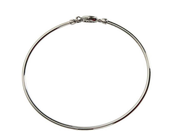 Di Modolo White Agate Bangle Bracelet In Plated Black