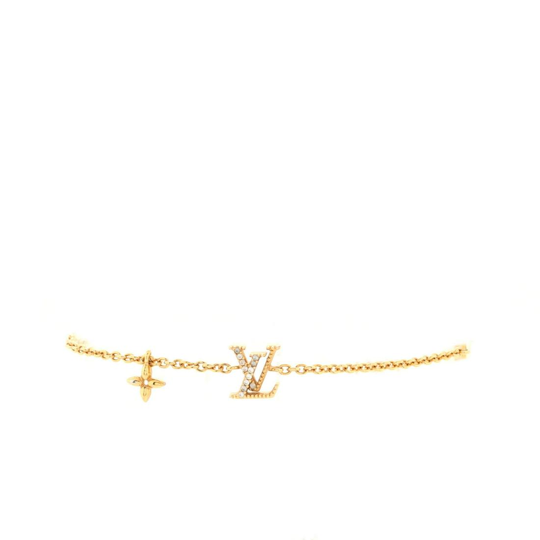 Louis Vuitton Lv Iconic Bracelet Metal With Crystals