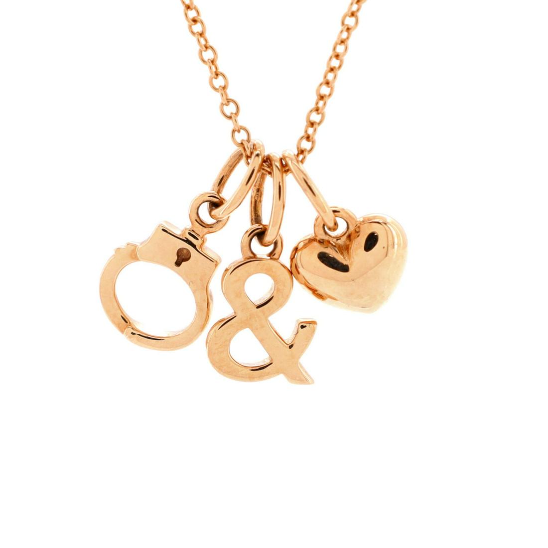 Tiffany & Co. Naughty And Nice Pendant Necklace 18k Rose Gold