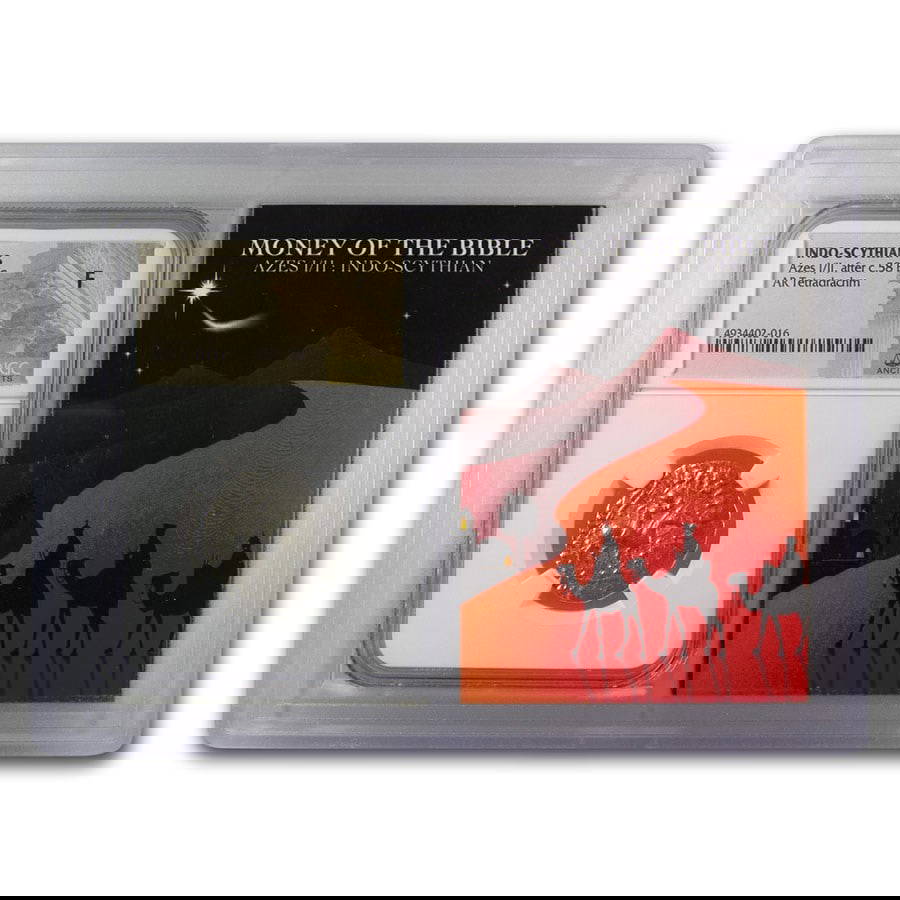 Indo Scythian Ar Tetradrachm Azes (58 Bc-5 Ad) Fine Ngc (vault) Auction