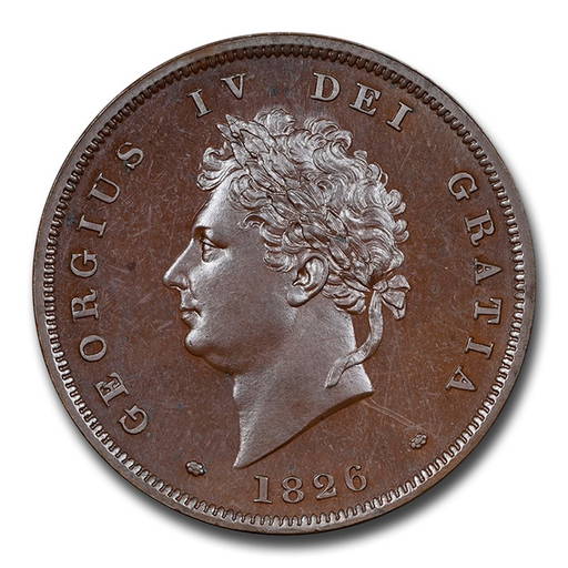 1826 Great Britain Penny George Iv Pf 64 Ngc (brown)