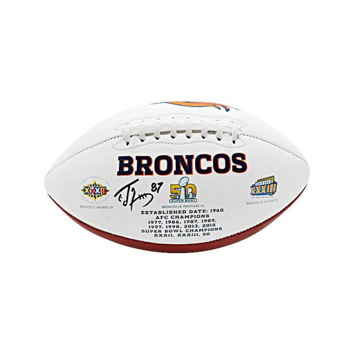 Ed Mccaffrey Denver Broncos Autographed Broncos Football