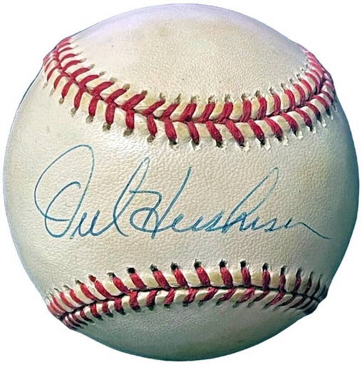 Orel Hershiser Signed Roal Rawlings Official American League Baseball ...