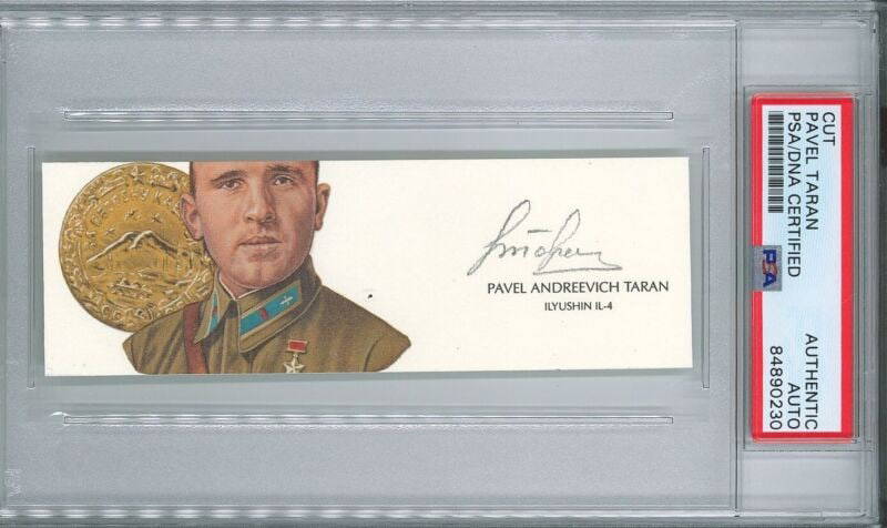 Pavel Taran Signed Cut Signature Psa Dna 84890230 (d) Soviet Union ...