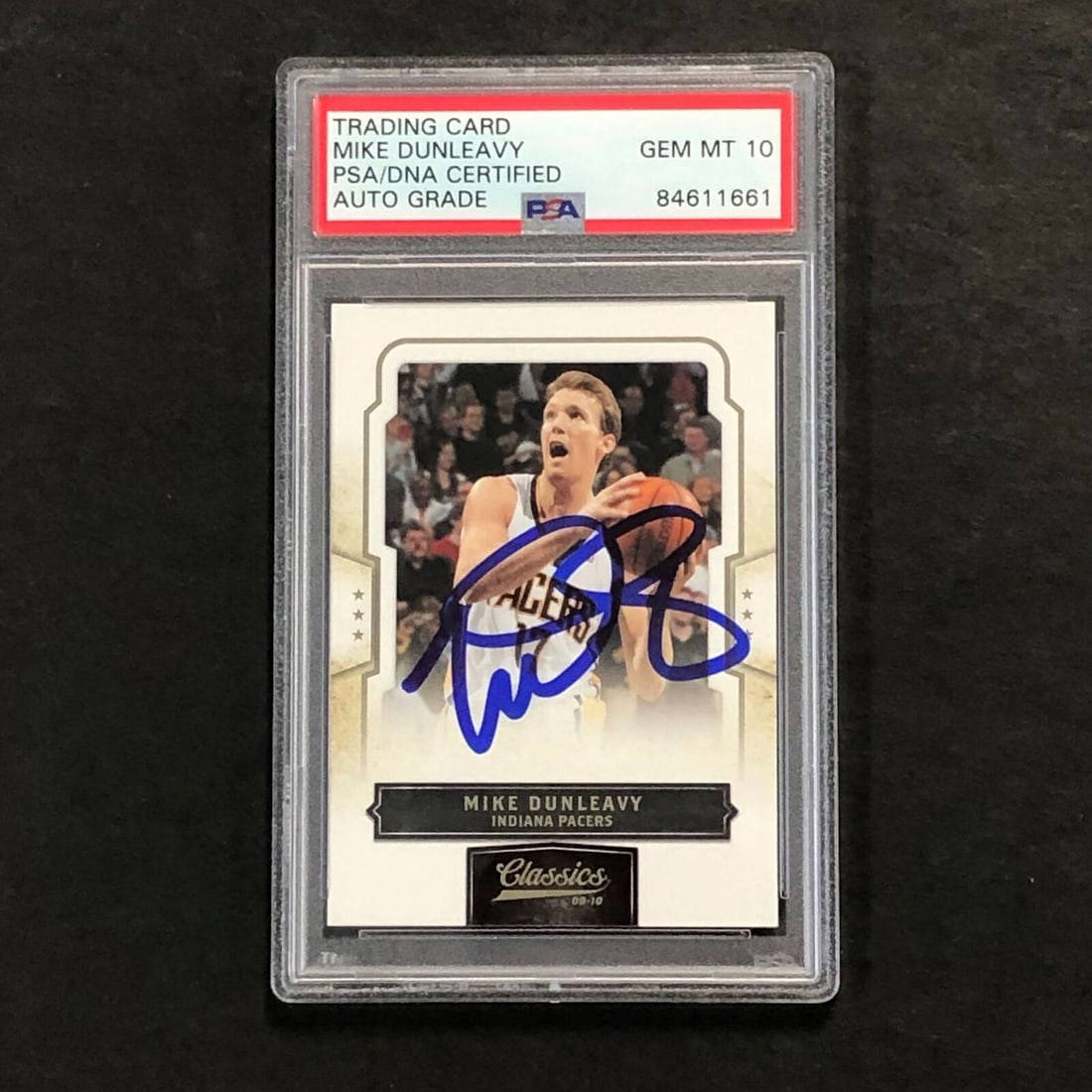2009-10 Classics Basketball #46 Mike Dunleavy Signed Card Auto 10 Psa ...