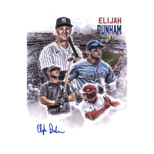 Elijah Dunham New York Yankees Autographed 8x10 Composite Photo (cx Auth)