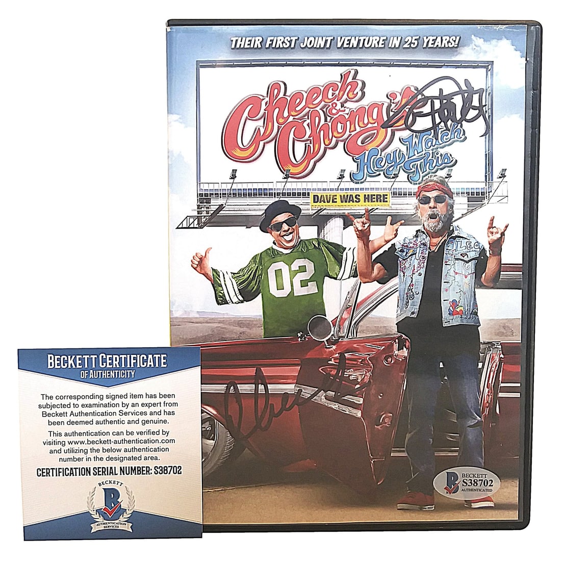 Cheech Marin And Tommy Chong Signed Cheech And Chong Hey Watch This ...