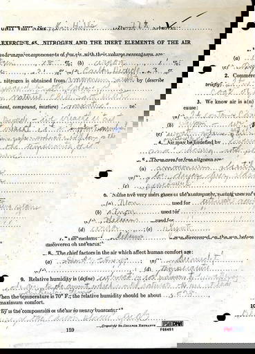 Ken Hubbs Psa/dna Authenticated Signed High School Papers Autograph