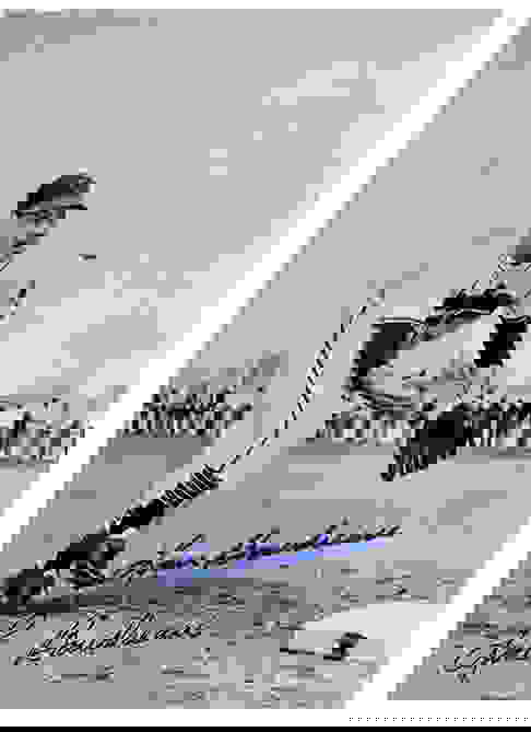 Lou Boudreau Autographed 6.5x9 Photo Picture Pack 1948 Indians Beckett ...