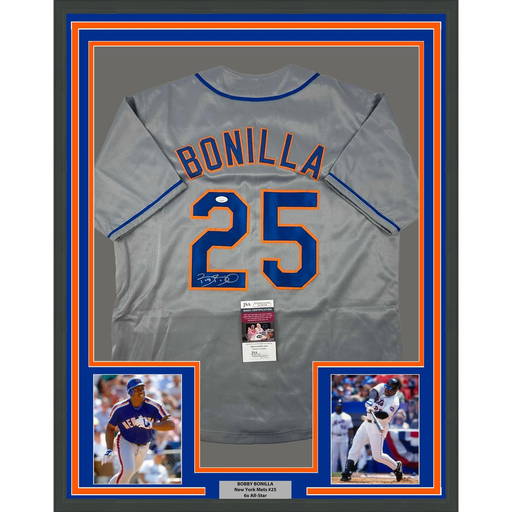 Framed Autographed/signed Bobby Bonilla 33x42 New
