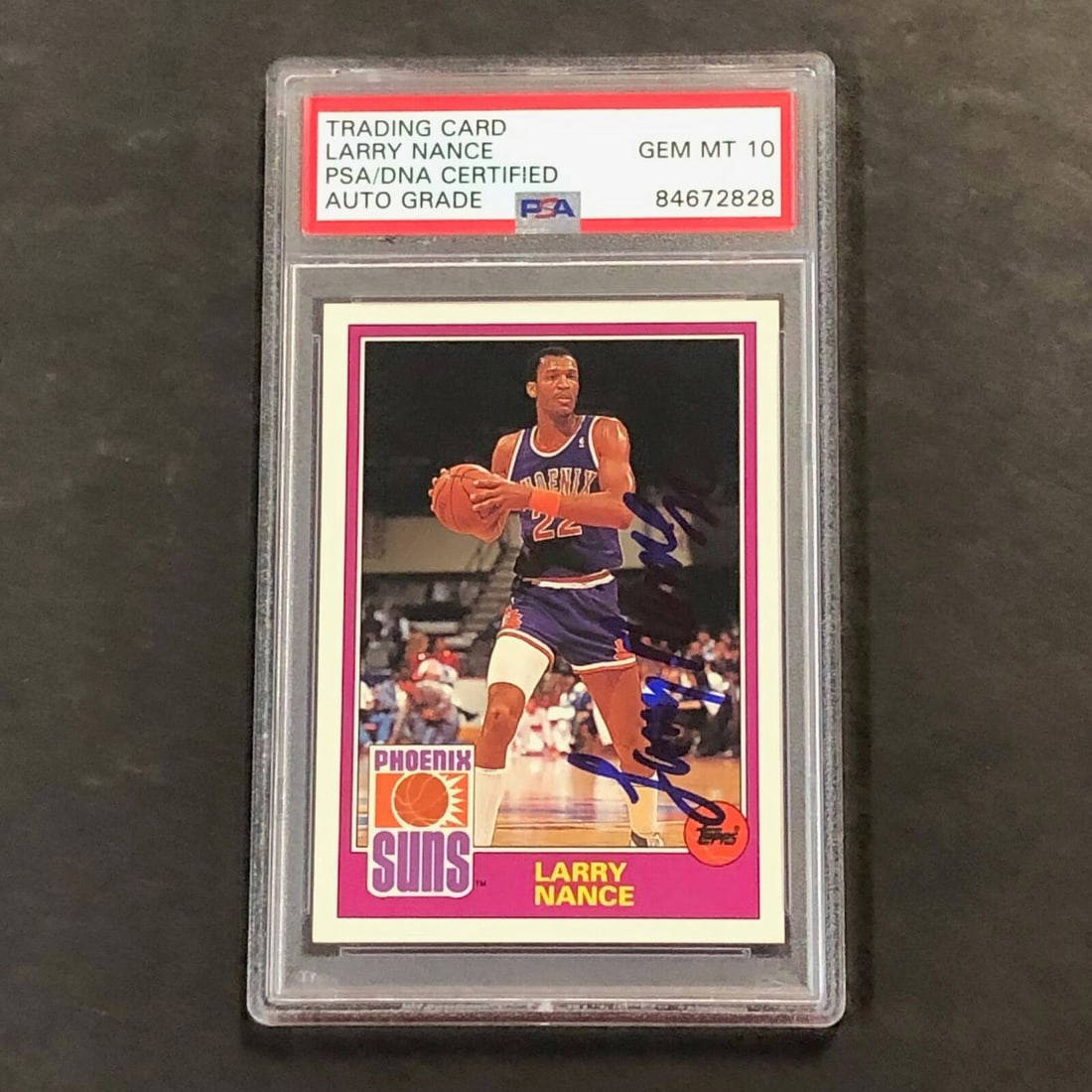 1993-94 Topps #18 Larry Nance Signed Card Auto 10 Psa Slabbed Suns Auction