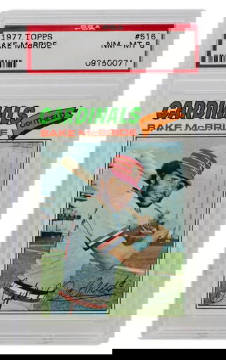 Bake Mcbride 1977 Topps #516 St.